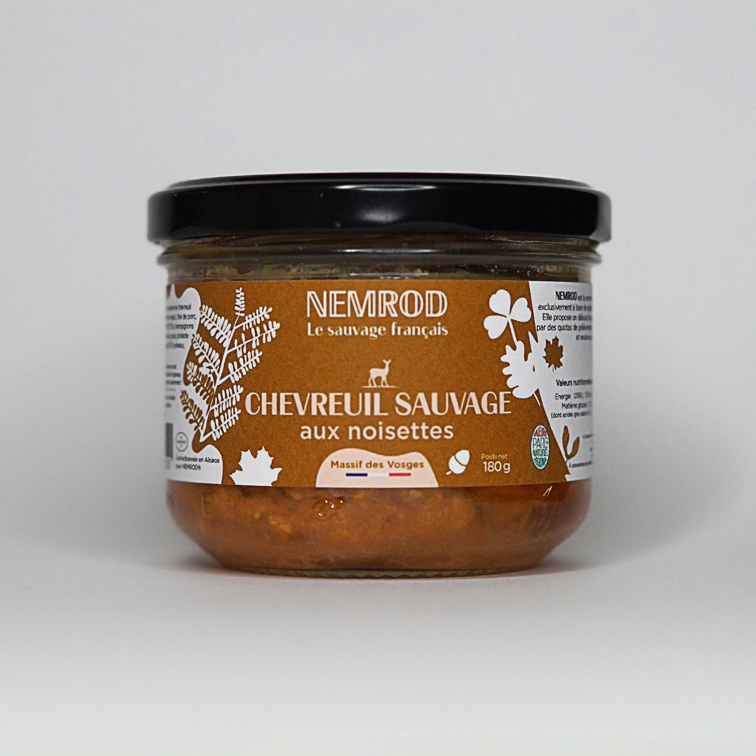 Grande terrine de gibier sauvage : Chevreuil aux noisettes | Nemrod.co