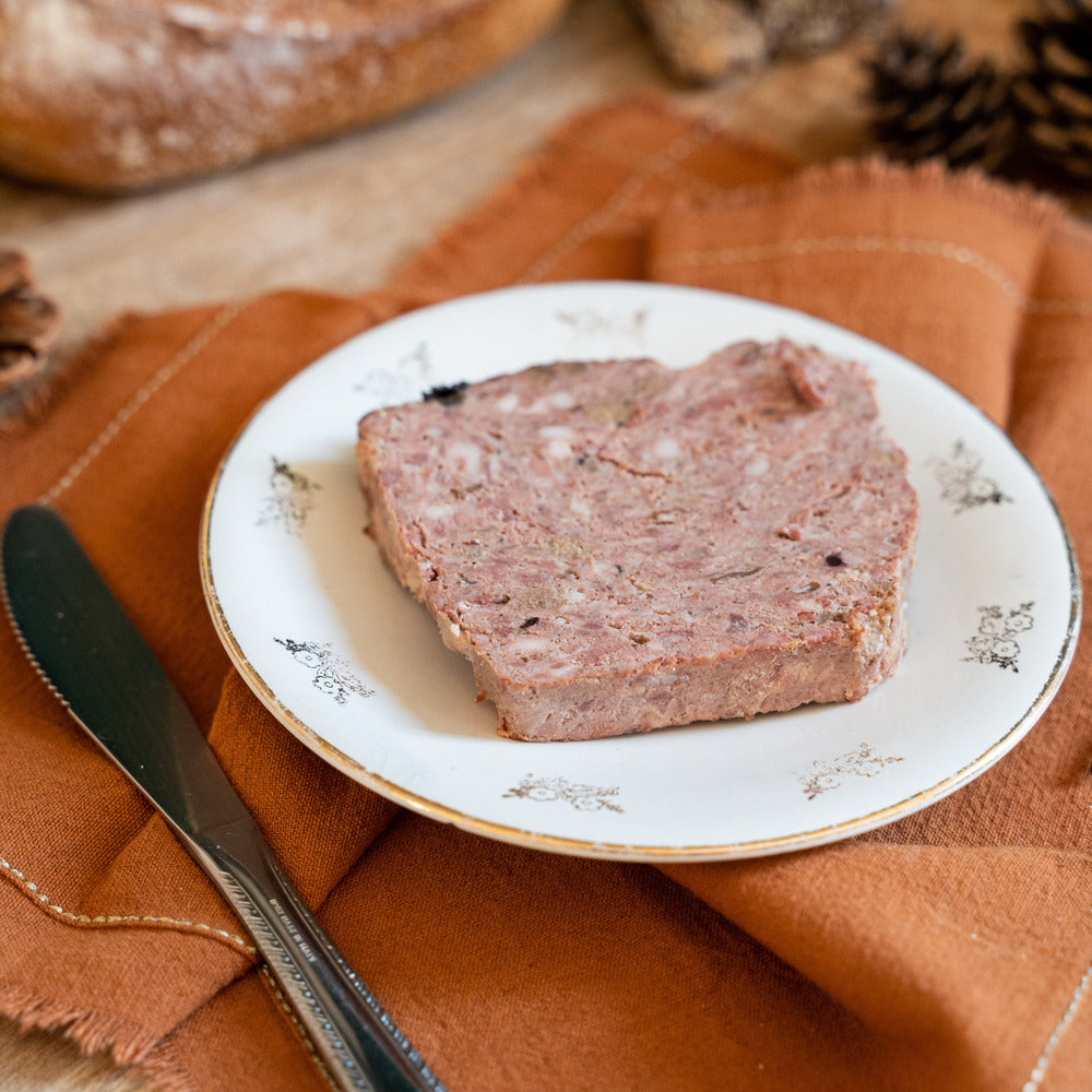 Tranche de terrine fraîche de cerf aux morilles (200g) | Nemrod.co